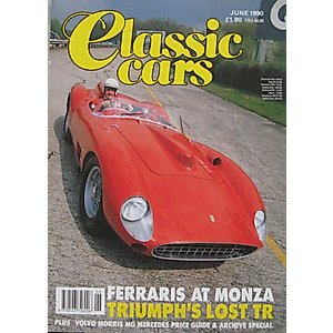 Classic Cars magazine 06/1990 Featuring Ferrari, Bizzarrini GT, MG TA, Bugatti, Volvo