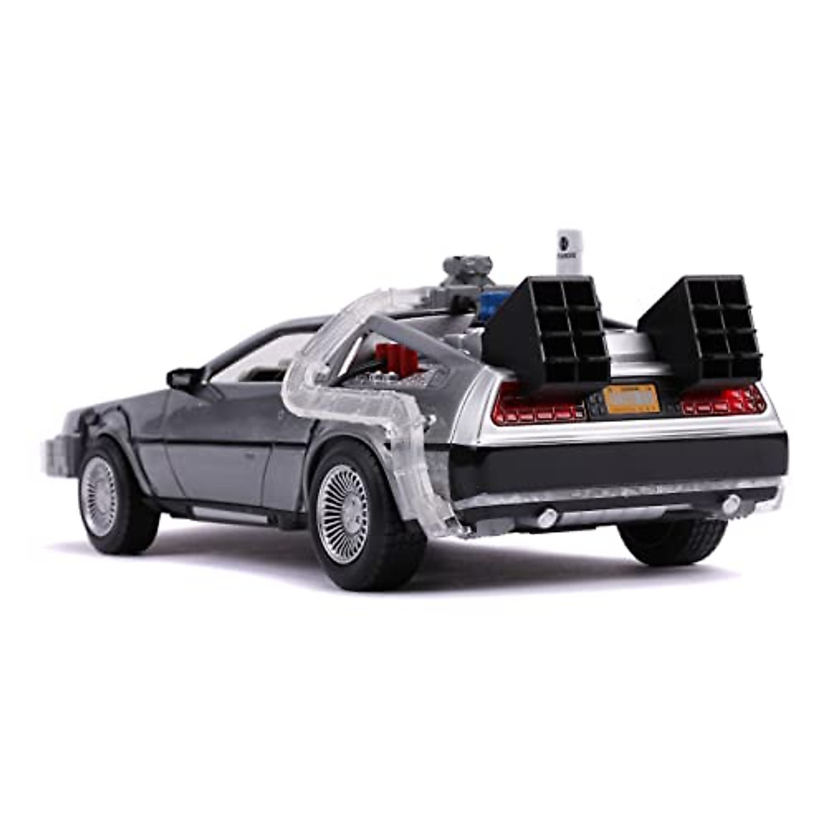 Jada 1:24 Diecast Back to The Future 2 Time Machine with Lights,Silver