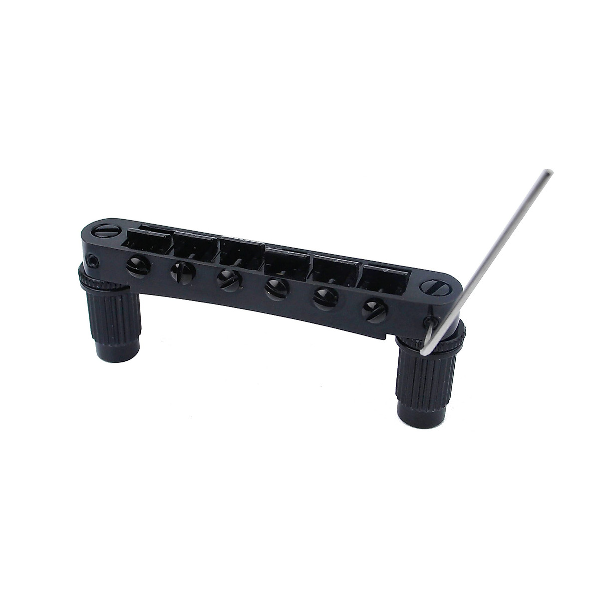 Guyker Guitar Saddle Bridge - Tune-O-Matic Bridges with Studs Replacement for LP EPI 6 String Electric Guitar (GM003, Black)