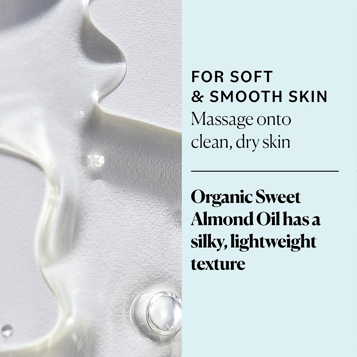 Sky Organics - Organic Sweet Almond Oil, 16 fl oz - Soft & Soothe Oil - Skin Moisturizer - Silky, Lightweight Texture - 100% Pure - Non-Greasy - Natural, Vegan, & Cruelty Free - Beauty & Self Care