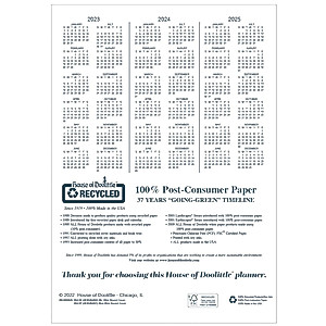 House of Doolittle 2024 Calendar Planner, Monthly, Black Cover, 8.5 x 11 Inches, December - January (HOD26202-24)