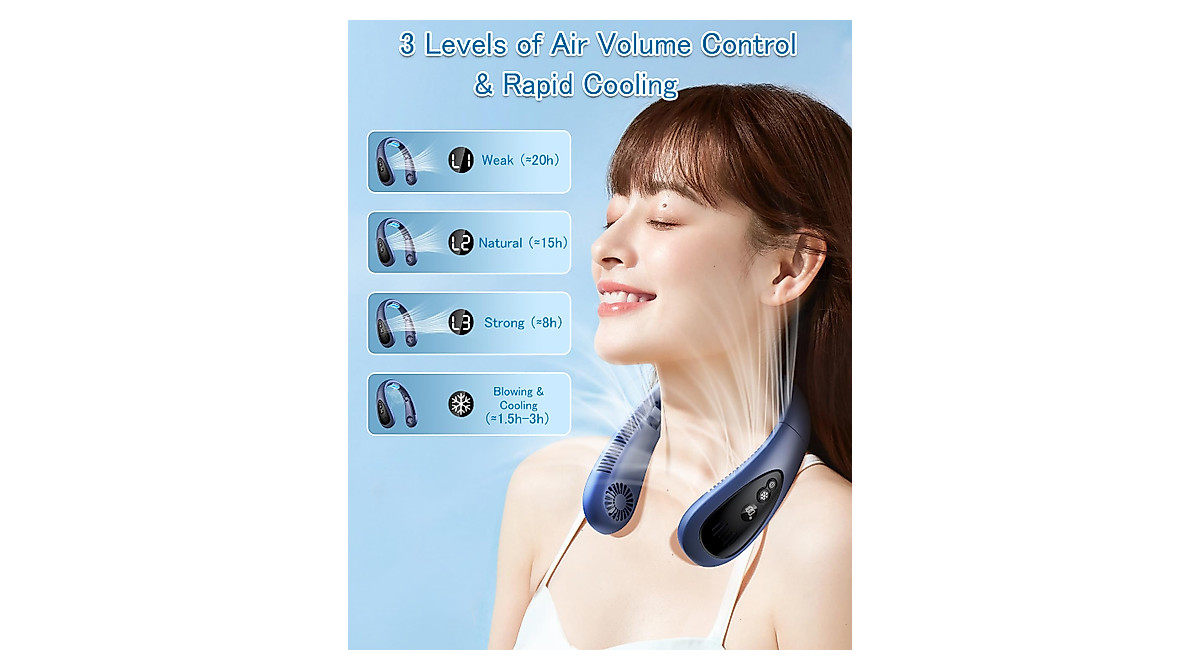 Portable Neck Air Conditioner Fan - Stay Cool Anywhere