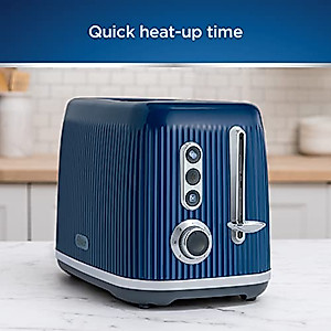Oster® Retro 2-Slice Toaster with Quick-Check Lever, Extra-Wide Slots, Impressions Collection, Blue