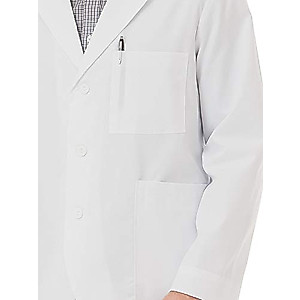 Meta 6119 Unisex 30" Lab Coat, White, M