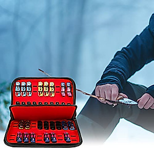 QEES Knife Case,Knife Display Case,Knife Storage,40 Slots Folding Knife Holder Organizer,Butterfly Pocket Knife Carrier,Knives Collection Protector For Men Survival Tactical Outdoor EDC Mini Knife