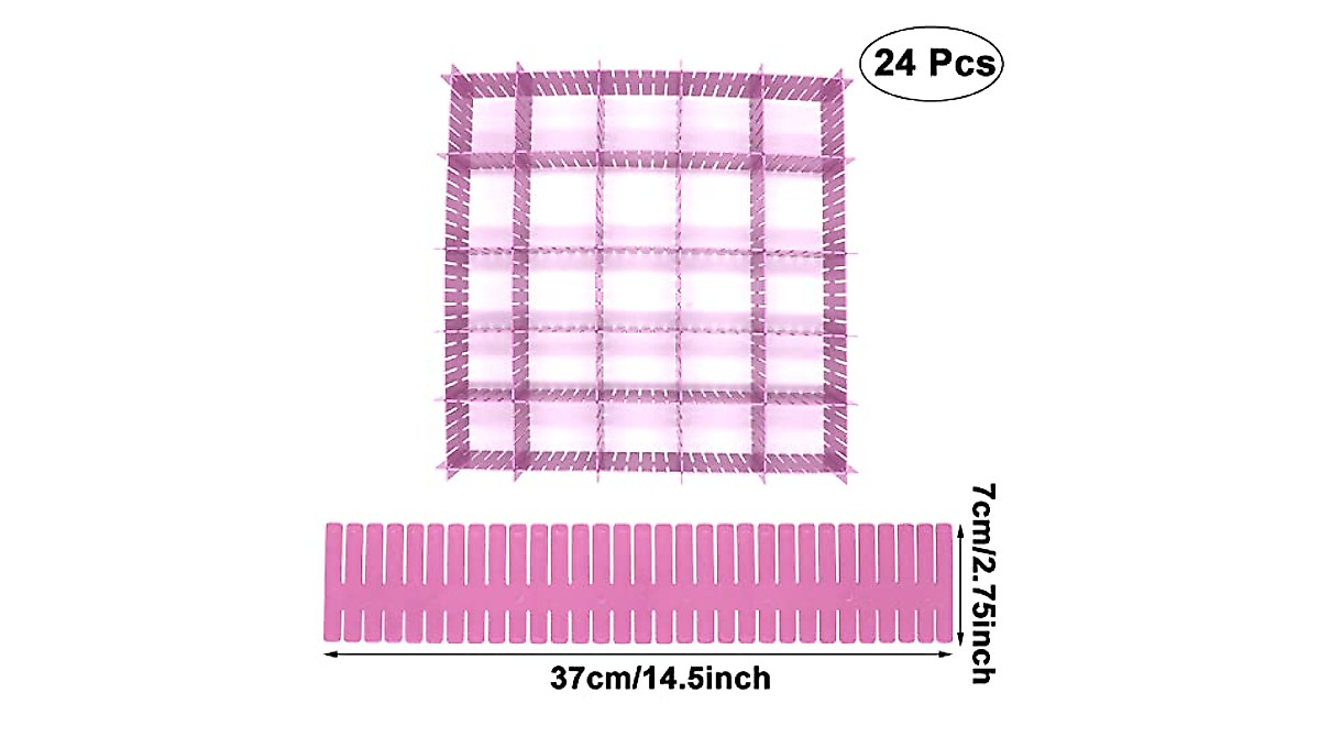 DUTWROY 24Pcs Adjustable Drawer Dividers - Organize Now
