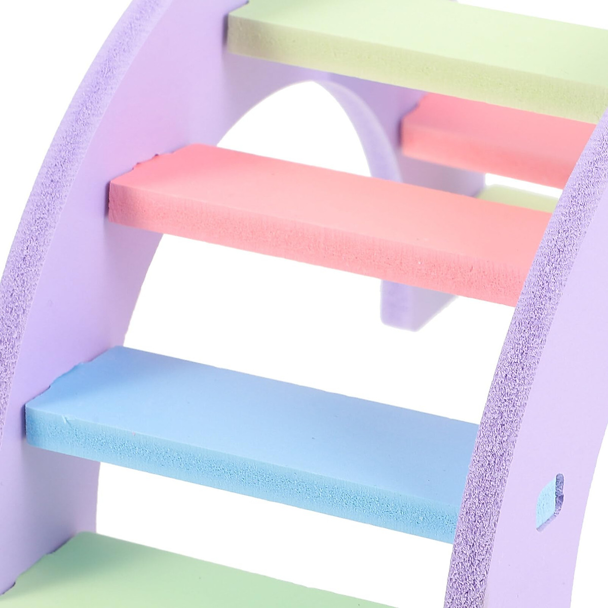 Ipetboom Ladder Chinchilla Bridge Toy Pets Exercise Activity Squirrel Paly Paltform Small Animal Log Bridge Cat Houses for Indoor Cats Rat Hideout Toys Reptile Hamster Chevron Board