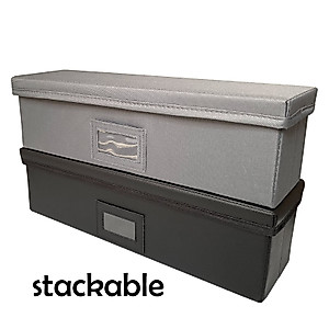 tutata Leather Trading Card Storage Box Toploader Storage Box, Baseball Card Storage Box Card Organizer for MTG TCG CCG LCG Cards and Toploaders and Sleeves