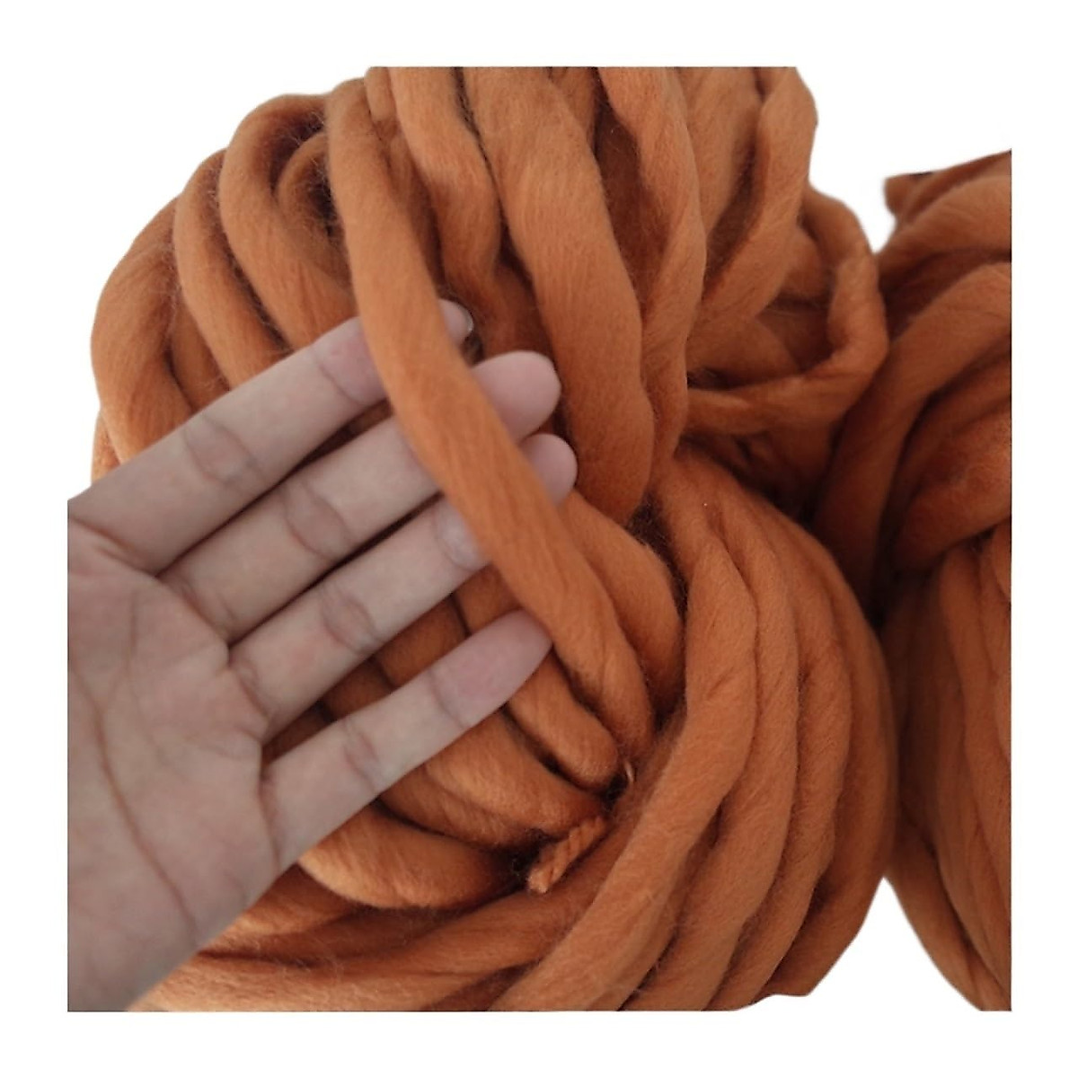 250g 36M Thick Wool Chunky Yarn Felt Wool Roving Yarn for Spinning Hand Knitting Spin Yarn Winter Warm (Color : 15 Sapphire)