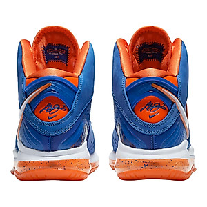 Nike Lebron VIII QS Varsity Royal/White/Orange Blaze Men's 9.5, Women's 11 Medium
