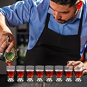 Irenare 12 Pcs Mini Shot Glasses Clear Shot Glass Set 2 oz Cute Shot Glasses Small Glass Shot Glasses for Wedding Wine Beer Brandy Sniffers Liquor