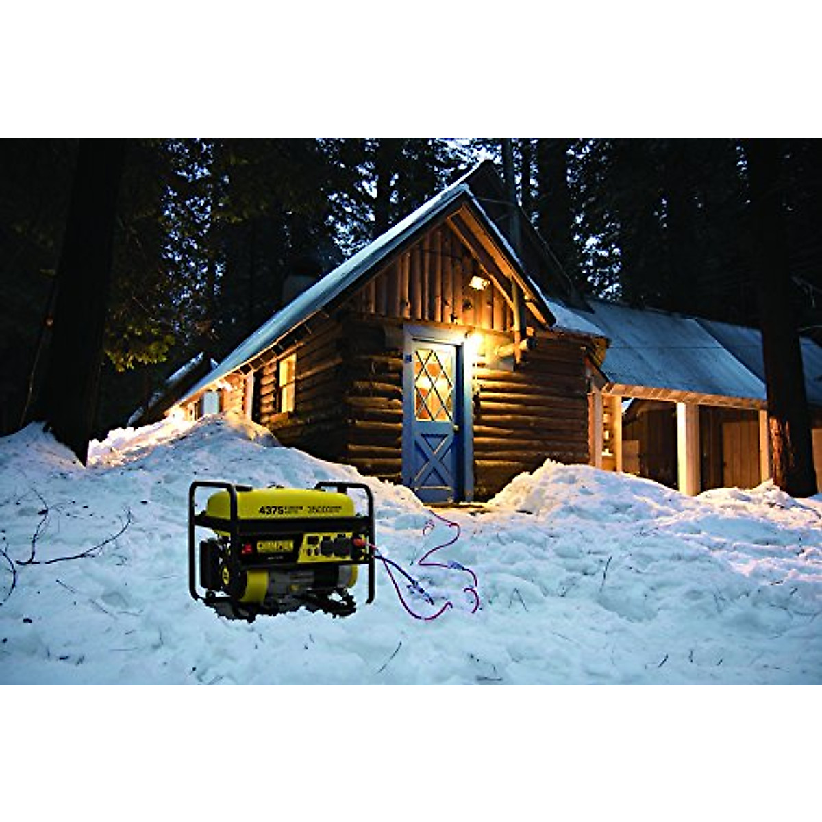 Champion Power Equipment 100555 4375/3500-Watt RV Ready Portable Generator, Yellow/Black, CARB