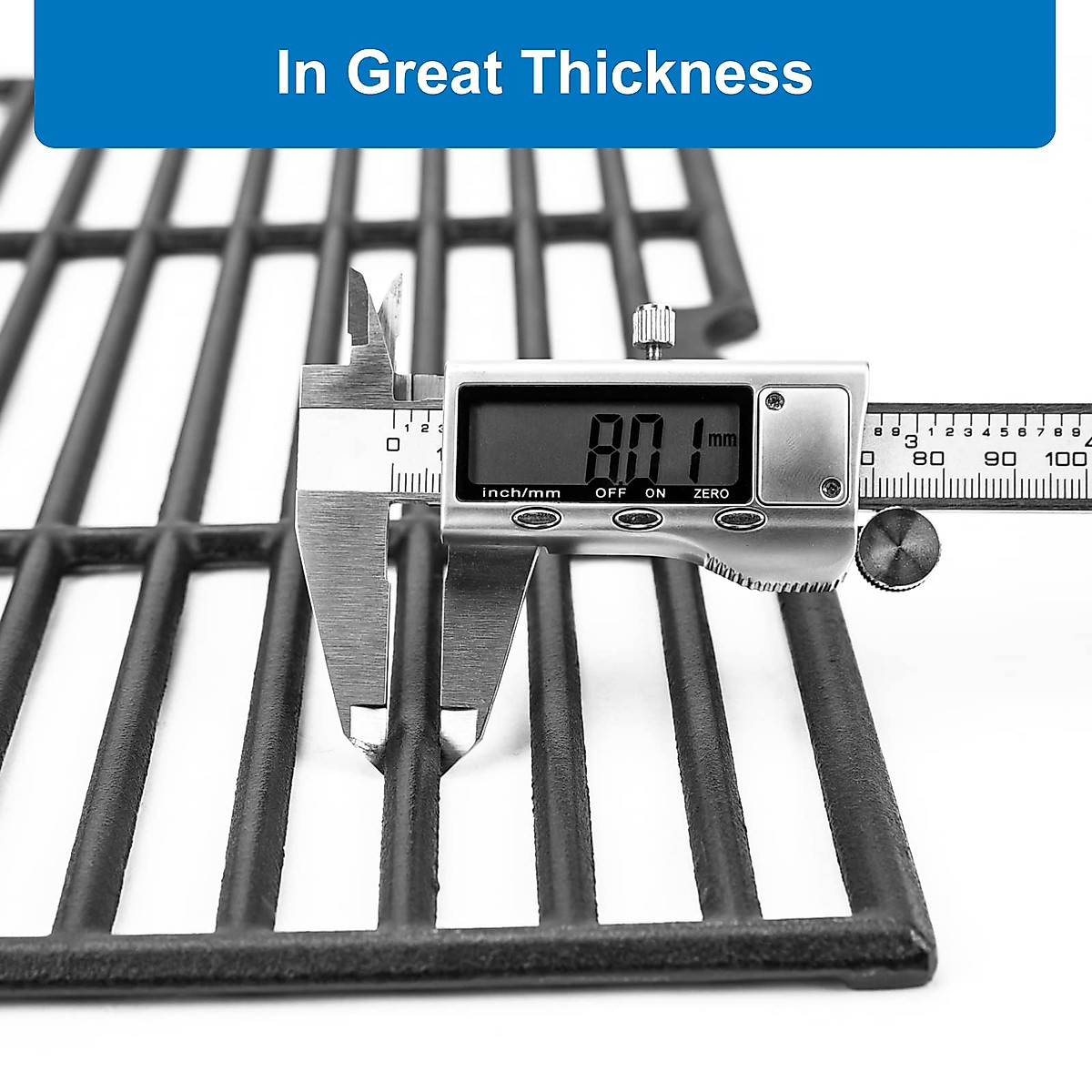 Uniflasy Cast Iron Cooking Grates for Dyna-Glo 5-Burner Gas Grill DGH474CRP DGH474CRP-D DGH483CRP DGH483CRP-D DGH485CRP DGH485CRP-D,70-01-911 Grill Grid Replacement Part for Dyna Glo 5 Burner Grill