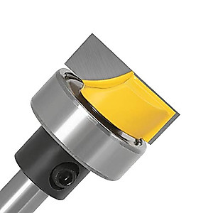 Yakamoz 1/4 Inch Shank Template Router Bit Bearing Flush Trim Hinge Mortising Plunge Router Cutter Woodworking Milling Tool