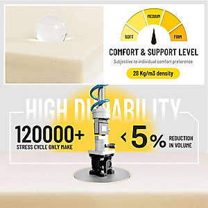 CAYIP Bench Lounger All Weather Chair Outdoor Bench Cushions with Seat and Back Wicker Tufted Patio Pillow for Outdoor Furniture,Floral,White Peony