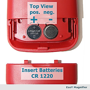 EasY Magnifier Small Pocket Magnifying Glass 3X with LED Light for Reading; Lighted Hand Held Coin Loupe; Mini Magnify Lens; Gifts for Seniors