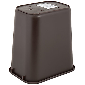 TableTop King 28 Qt. / 7 Gallon Brown Rectangular Wastebasket