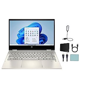 HP Pavilion x360 m 14’’ FHD Touch 2- in-1 Laptop/Tablet PC, Intel Core i5-1135G7 up to 4.2GHz, 8GB DDR4, 256GB SSD, Backlit KB, Fingerprint Reader, BO Play Gold 8GB RAM 256GB SSD