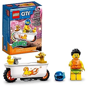 LEGO City Stuntz Bathtub Stunt Bike 60333 Building Toy Set for Kids, Boys, and Girls Ages 5+ (14 Pieces)