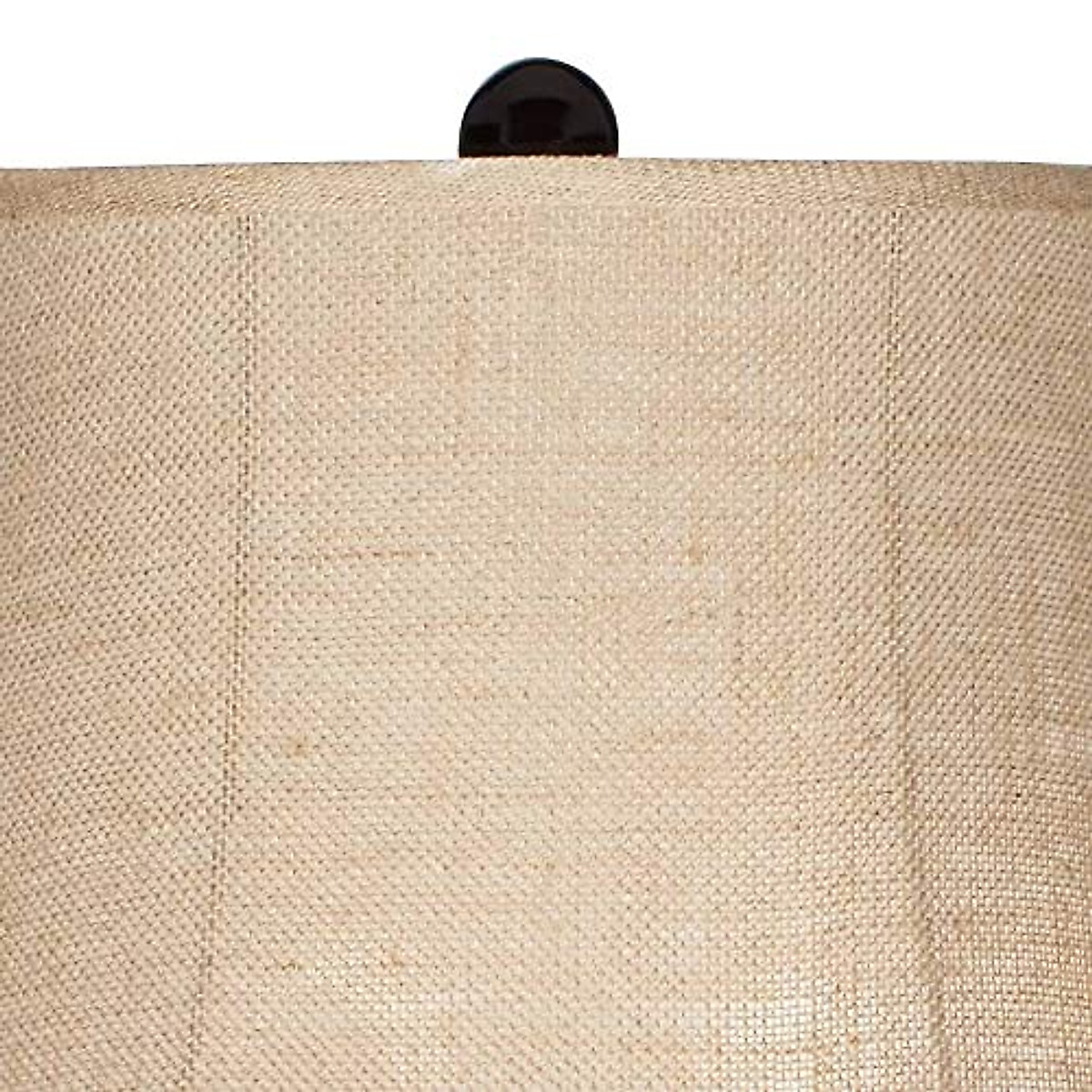 Regency Hill Brooke Traditional Standing Floor Lamp 60" Tall Rich Bronze Copper Accents Metal Column Brown Burlap Modified Bell Shade for Living Room Reading House Family Bedroom Home