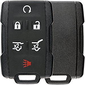 KeylessOption Keyless Entry Remote Control Car Key Fob Case Shell Button Pad Outer Cover for Suburban Tahoe M3N-32337100
