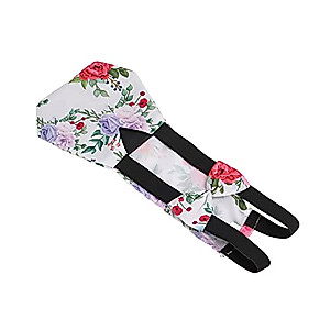 Pet Chicken Diapers,Chicken Goose Duck Loose Tight Belt Diapers Poop Pocket Diapers Peony Flower Pattern for Poultry Pet Used(L)