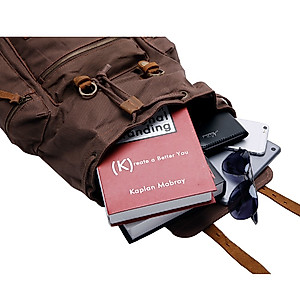 Berchirly Canvas Backpack Men Women Casual Computers Laptop Bags Hiking Rucksack Daypacks