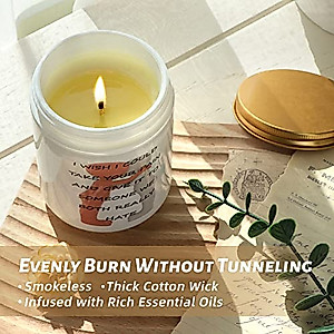 Get Well Soon Gifts for Women, Panspace Feel Better Gifts for Women Men, After Surgery Gifts, Inspirational Gifts, Sympathy, Condolence, Divorce, Miscarriage, Cancer Gifts - Lavender Scented Candles