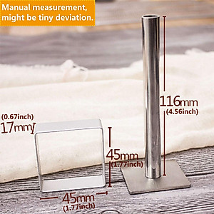 Prettyard Square Shape Aluminium Alloy Pineapple Cake Mold (Small Cake Mold) with Stainless Steel Pusher & Lifter Press Set DIY Dessert Molds Cookie Cutter (10xMolds+1xPress)