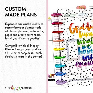 me & my BIG ideas Metal Expander Discs, Rainbow - The Happy Planner Scrapbooking Supplies - Add Extra Pages, Notes & Artwork - Create More Space for Notebooks, Planners & Journals - Expander Size
