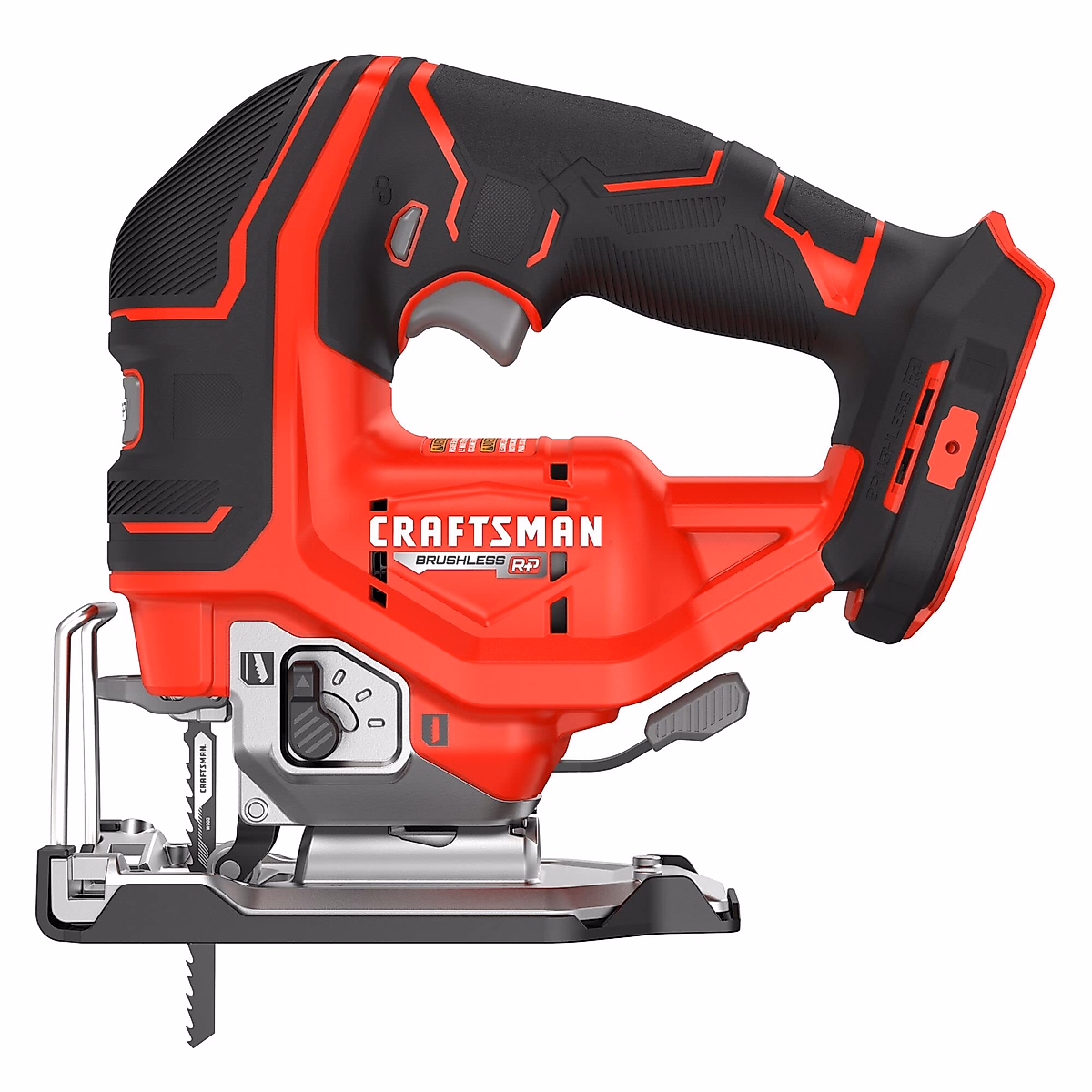 CRAFTSMAN V20 RP Cordless Jig Saw, 3 Orbital Settings, Up to 3,200 SPM, Variable Speed Keyless, Bare Tool Only (CMCS650B)
