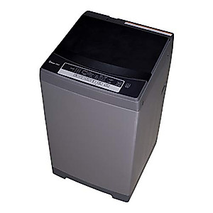 Magic Chef MCSTCW16S4 Stainless Steel 1.6 Cu. Ft. Compact Top-Load Washer