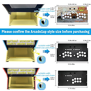 Switch Fighting Stick for Arcade1Up Cabinet, Play Your Switch arcade stick on The Cabinet, Modded Switch Joysticks Specially Designed for Arcade1Up