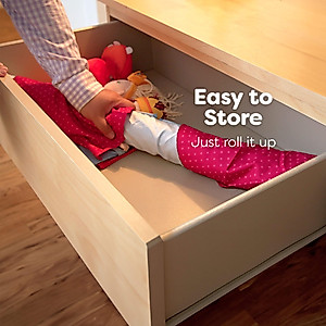 HABA Doorway Puppet Theater - Space Saver with Adjustable Rod: Ideal for Pretend Play, Hand Puppets, Educational Kids Activities, & Toys for Toddlers