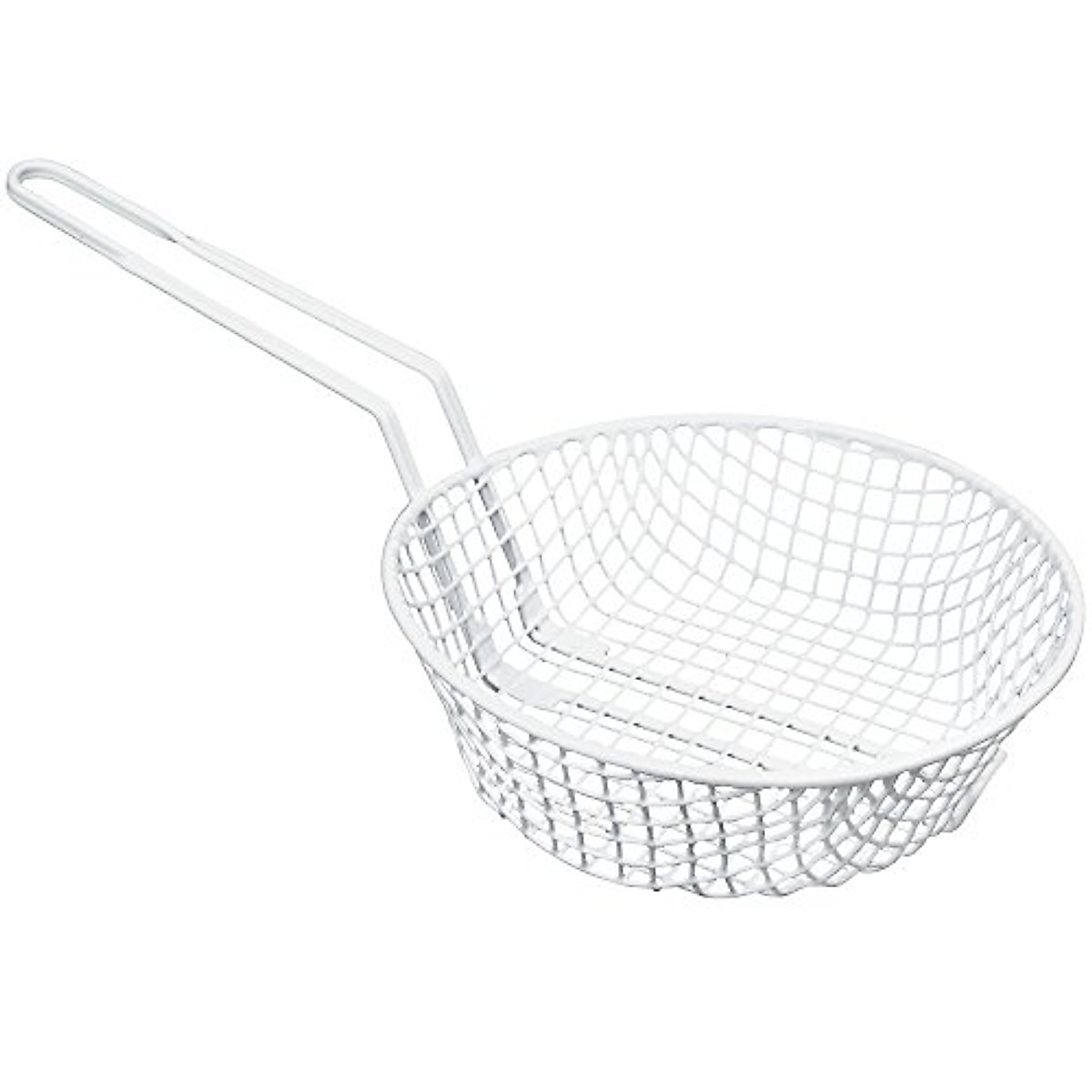 TigerChefCulinary Basket, 8" dia. X 3" Deep, Coarse Mesh