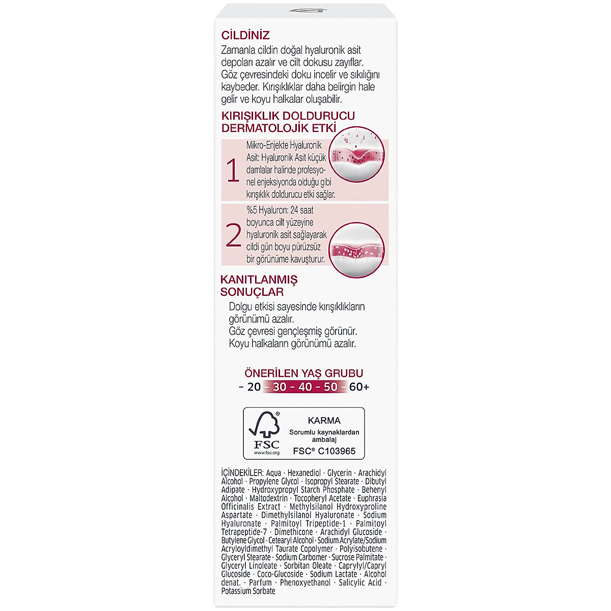 Genuine German Diadermine Lift + Super Filler deep-acting Hyaluron Eye Cream 0.5oz. / 15ml