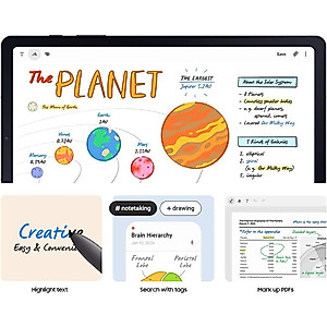 SAMSUNG Galaxy Tab S6 Lite 10.4'' (2000x1200) WiFi Tablet Bundle, 4GB RAM, 64GB Storage, Bluetooth, Android 10, S Pen, Tablet Cover + Accessories