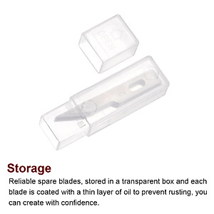 HARFINGTON 40pcs Exacto Knife Blades #3 Hobby Knife Replacement Blades Spare Precision Exacto Blades Hobby Knife Blade Refills for DIY, Art, Cutting, Carving, Scrapbooking, Stencil