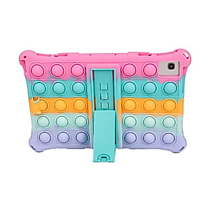 AIJAKO 10.4 Inch Silicone Case for TECLAST T40S Tablet, Protective Cover with Multi-Viewing Angles Stand Pencil Holder for TECLAST T40S/TECLAST T40 Pro/TECLAST T40/TECLAST T40 Plus/T40 5G, Pink Purple