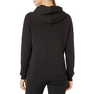 Champion womens Classic Script Logo, Powerblend Fleece Hoodie Hooded Sweatshirt, Black-y08113, Medium US