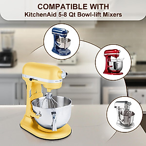 Geckowi Metal Sliding Mat for KitchenAid Stand Mixer 5-8 Qt,Sliding Tray Slide Tray Mixer Mover Mixer Slider for Bowl-Lift Stand Mixer, KitchenAid Artisan Bowl-Lift Mixer, KitchenAid Classic