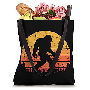 Bigfoot Sasquatch Yeti Retro Vintage Sunset Distressed Tote Bag