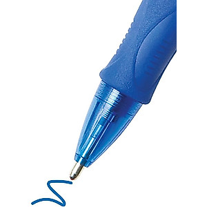 BIC Glide Velocity Bold Ballpoint Pens, Bold Point (1.6 mm), Blue Ink Pens, Translucent Barrel, 36-Count Pack (VLGB361-BLU)