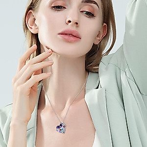 WINNICACA Ladybug Gifts Sterling Silver Ladybug Necklace for Women Crystal Ladybug Jewelry Ladybug Pendant for Teens Birthday