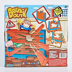 DITOYS “Break Out” | Brick Wall Game | Family Fun for Boys and Girls | Knock The Bricks from Wall with Spatula | 2 Player Games in Spanish