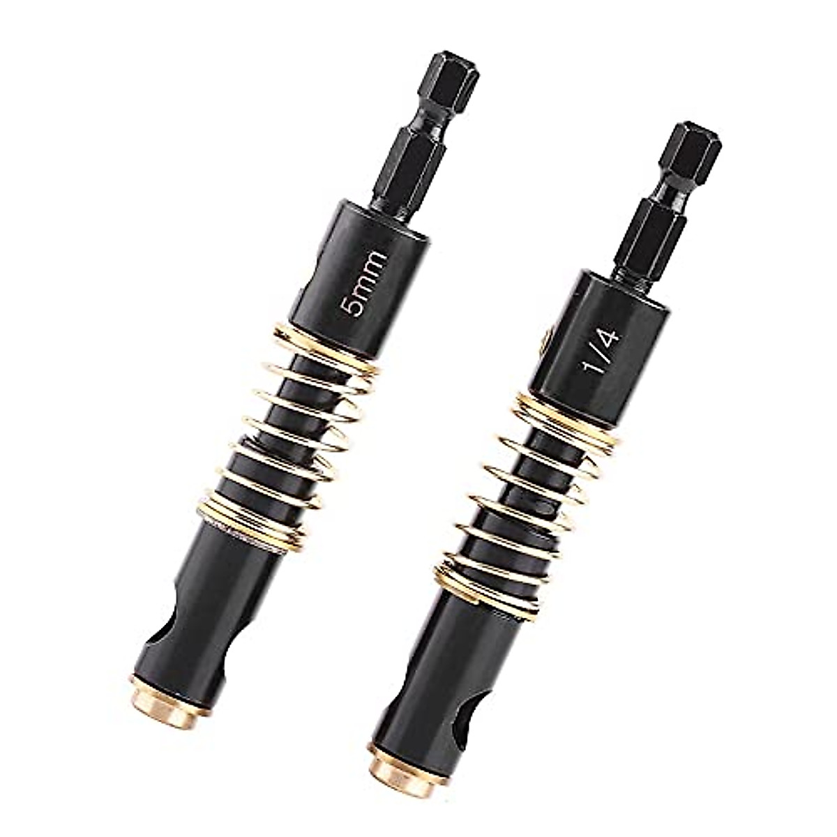 Eyech 2pcs Self Centering Hinge Drill Bit Sets Center Hinge Drill Bit Set Hex Shank Door Window Cabinet for Hinges (1/4/5mm)