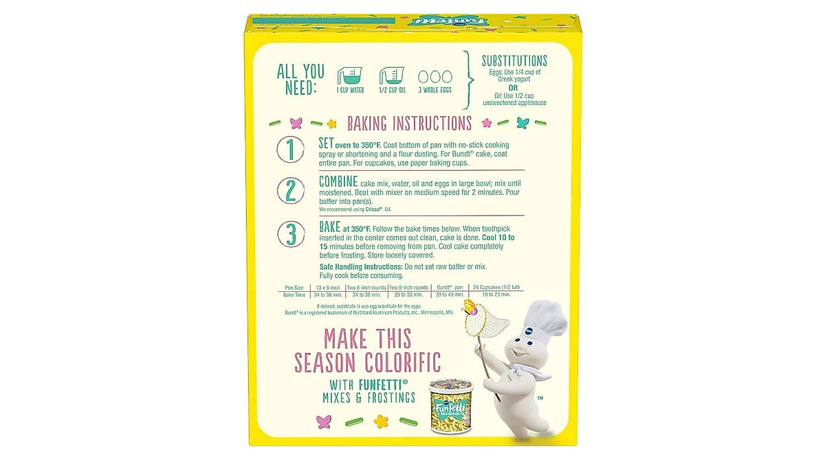 Pillsbury Funfetti Cake Mix - Bake Delightful Treats