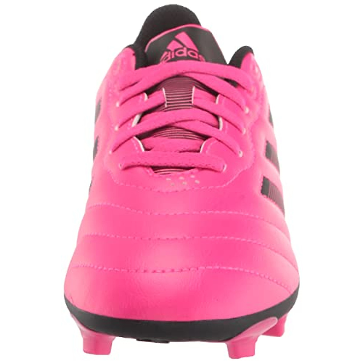 adidas Goletto VIII Firm Ground Soccer Shoe, Team Shock Pink/Black/Black, 13 US Unisex Little Kid