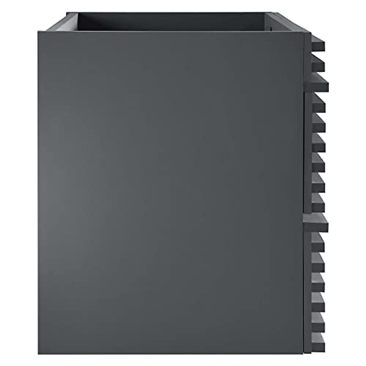 Modway Render 36" Wall-Mount Bathroom Vanity Cabinet in Gray-Sink Basin Not Included,Grey