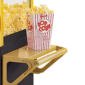 Nostalgia CCP510BK Vintage Popcorn 8-Ounce Cart with 24 4-Ounce Premium Popcorn, Oil & Seasonings Packs